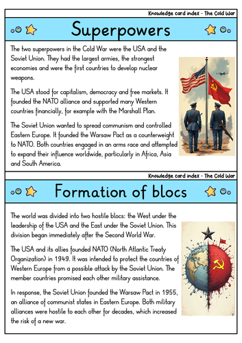 The Cold War - Flashcards | History | Key Events | Major Figures ...