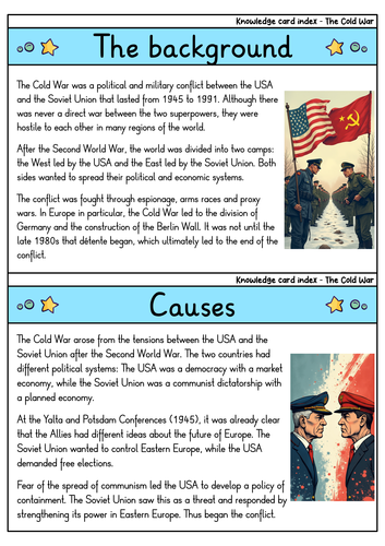 The Cold War - Flashcards | History | Key Events | Major Figures ...