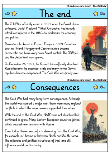 The Cold War - Flashcards | History | Key Events | Major Figures ...
