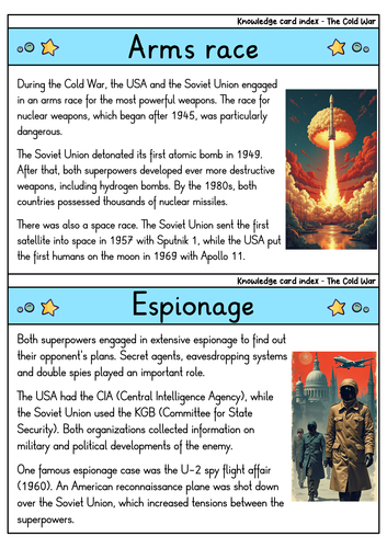 The Cold War - Flashcards | History | Key Events | Major Figures ...