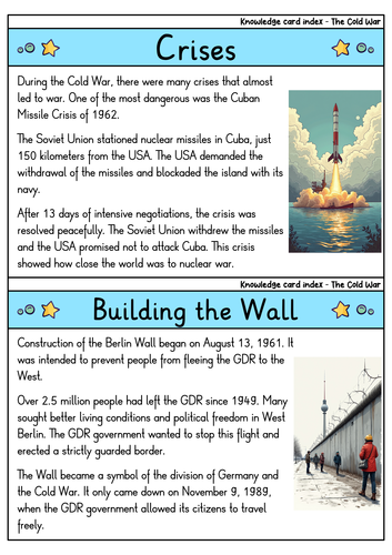 The Cold War - Flashcards | History | Key Events | Major Figures ...