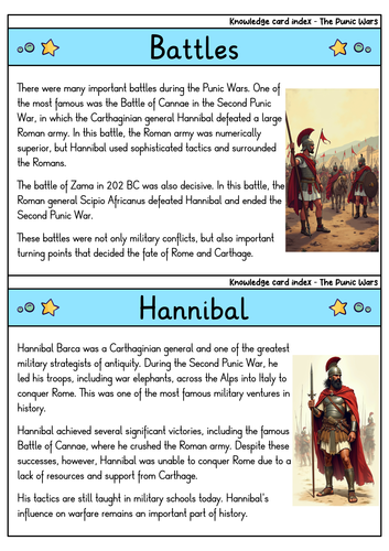 The Punic Wars - Flashcards | History | Key Battles | Rome vs. Carthage ...