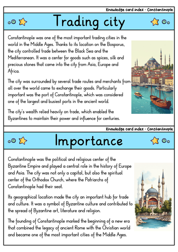 Constantinople - Flashcards | History | Key Events | Rise and Fall of ...