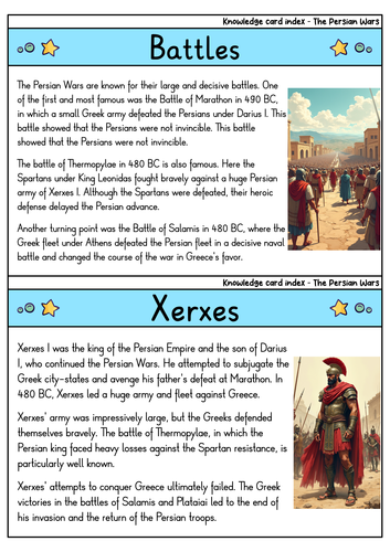 The Persian Wars - Flashcards | History | Key Battles | Greece vs ...