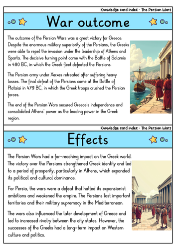 The Persian Wars - Flashcards | History | Key Battles | Greece vs ...