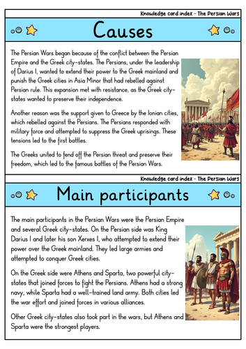 The Persian Wars - Flashcards | History | Key Battles | Greece vs ...