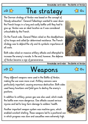 The Battle of Verdun - Flashcards | History | Key Events | World War I ...