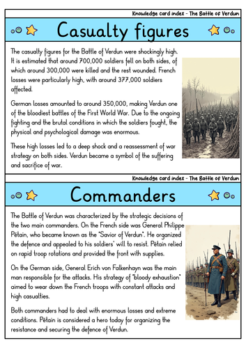 The Battle of Verdun - Flashcards | History | Key Events | World War I ...