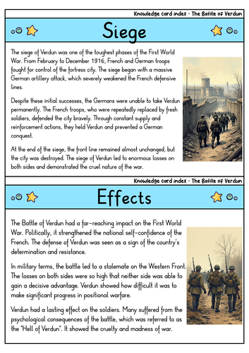 The Battle of Verdun - Flashcards | History | Key Events | World War I ...