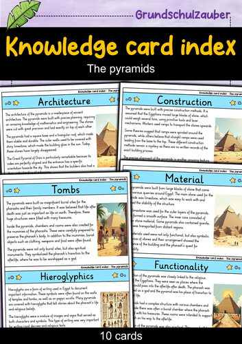 The Pyramids - Flashcards | History | Ancient Egypt | Construction ...