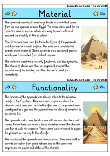 The Pyramids - Flashcards | History | Ancient Egypt | Construction ...