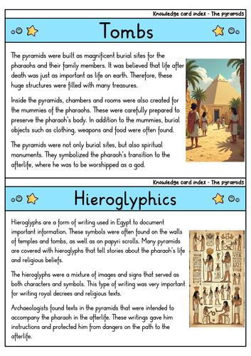 The Pyramids - Flashcards | History | Ancient Egypt | Construction ...