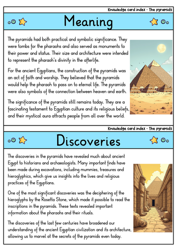 The Pyramids - Flashcards | History | Ancient Egypt | Construction ...