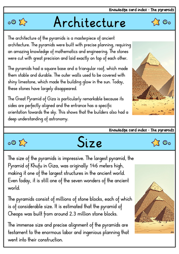 The Pyramids - Flashcards | History | Ancient Egypt | Construction ...