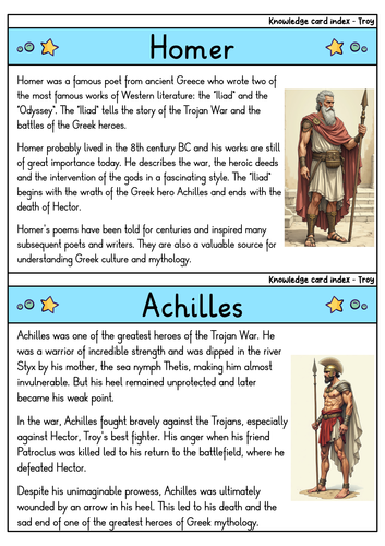 Troy and the Trojan Horse - Flashcards | History | Mythology | Key ...