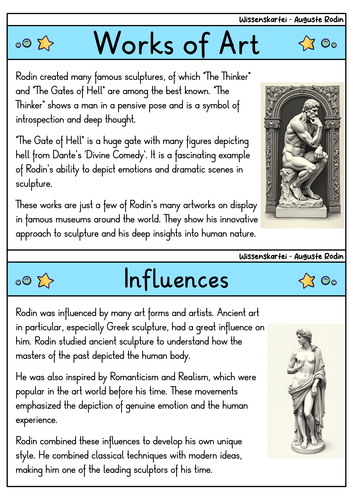 Auguste Rodin - Flashcards | Art | Sculpture | Key Works & Legacy ...