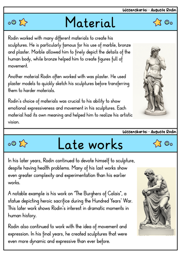 Auguste Rodin - Flashcards | Art | Sculpture | Key Works & Legacy ...