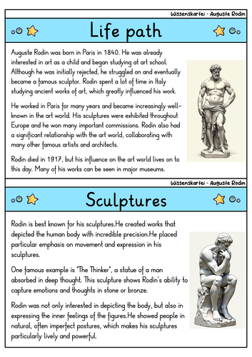 Auguste Rodin - Flashcards | Art | Sculpture | Key Works & Legacy ...