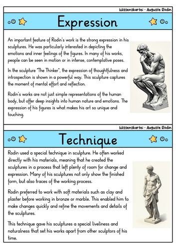 Auguste Rodin - Flashcards | Art | Sculpture | Key Works & Legacy ...