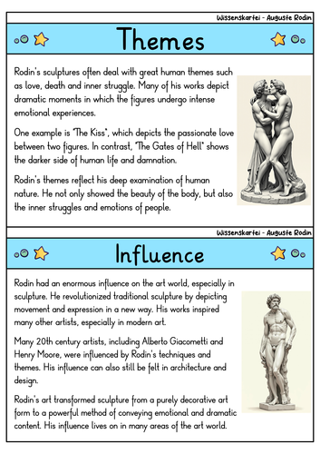 Auguste Rodin - Flashcards | Art | Sculpture | Key Works & Legacy ...