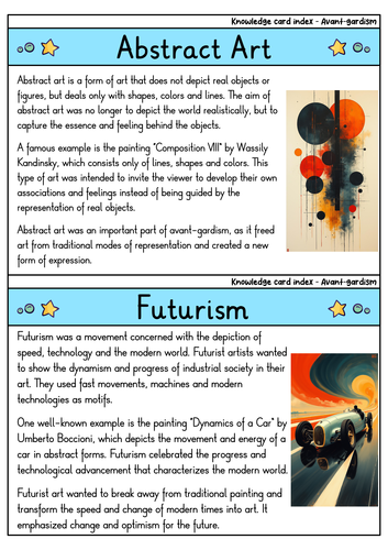 Avant-Gardism - Flashcards | Art | Movements | Key Artists & Ideas ...