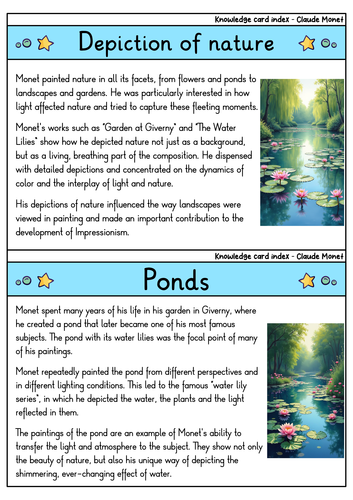 Claude Monet - Flashcards | Art | Impressionism | Key Works & Legacy ...