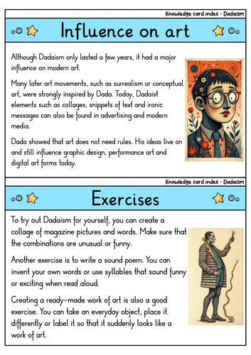 Dadaism - Flashcards | Art | Movements | Key Artists & Ideas | Teaching ...