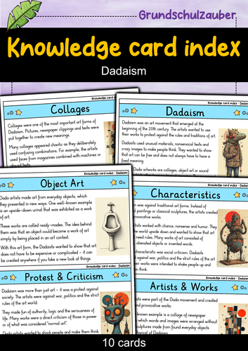Dadaism - Flashcards | Art | Movements | Key Artists & Ideas | Teaching ...