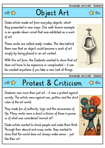 Dadaism - Flashcards | Art | Movements | Key Artists & Ideas | Teaching ...