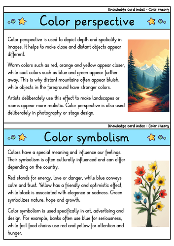 Color Theory - Flashcards | Art | Concepts | Color Mixing & Harmonies ...