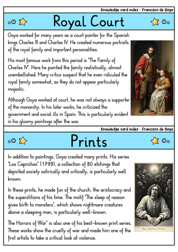 Francisco de Goya - Flashcards | Art | Romanticism | Key Works & Legacy ...