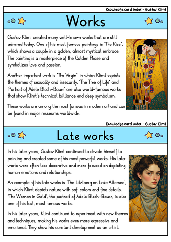Gustav Klimt - Flashcards | Art | Symbolism | Key Works & Legacy ...