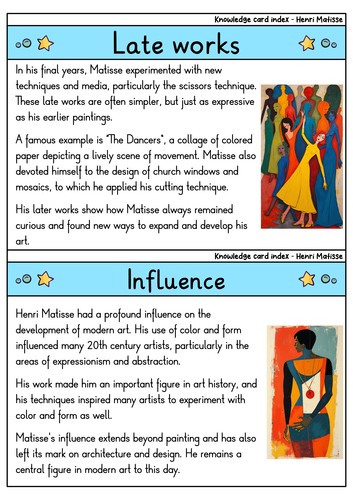 Henri Matisse - Flashcards | Art | Fauvism | Key Works & Legacy ...