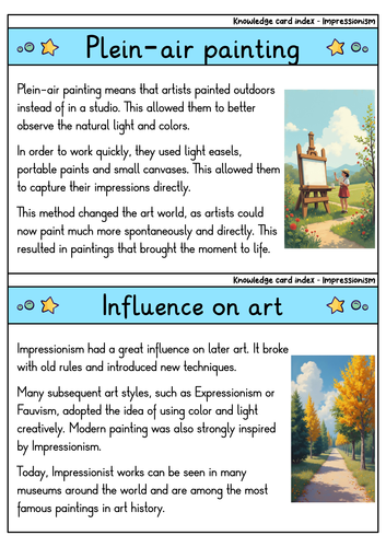 Impressionism - Flashcards | Art | Movement | Key Artists & Works ...
