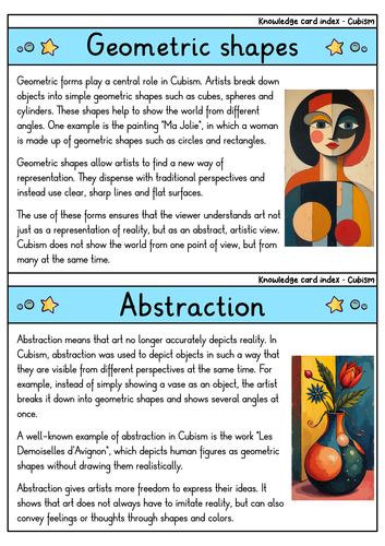 Cubism - Flashcards | Art | Movements | Key Artists & Techniques ...