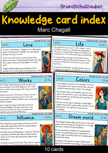 Marc Chagall - Flashcards | Art | Modernism | Key Works & Legacy ...