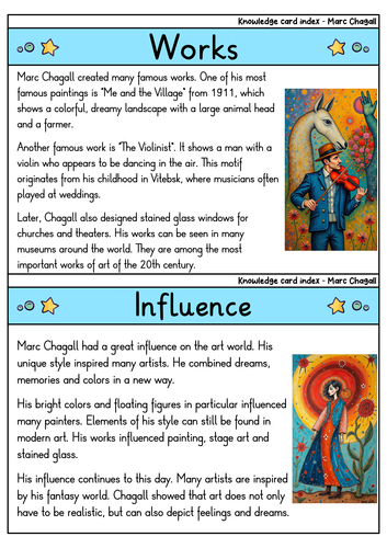 Marc Chagall - Flashcards | Art | Modernism | Key Works & Legacy ...