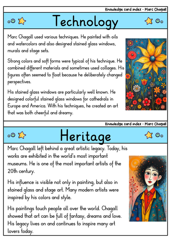 Marc Chagall - Flashcards | Art | Modernism | Key Works & Legacy ...