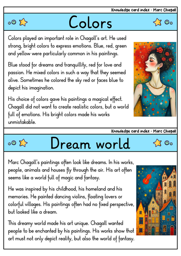 Marc Chagall - Flashcards | Art | Modernism | Key Works & Legacy ...