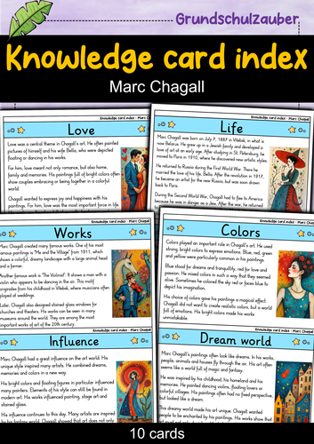 Marc Chagall - Flashcards | Art | Modernism | Key Works & Legacy ...