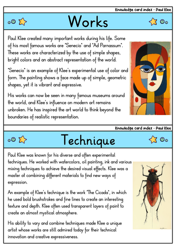 Paul Klee - Flashcards | Art | Modernism | Key Works & Techniques ...
