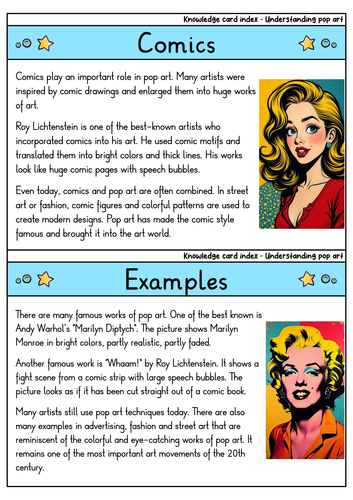Understanding Pop Art - Flashcards | Art | Key Concepts | Iconic ...