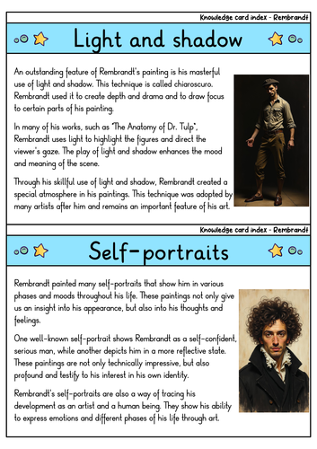 Rembrandt - Flashcards | Art | Baroque | Key Works & Legacy | Teaching ...