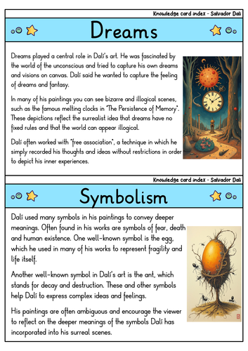 Salvador Dalí - Flashcards | Art | Surrealism | Key Works & Legacy ...