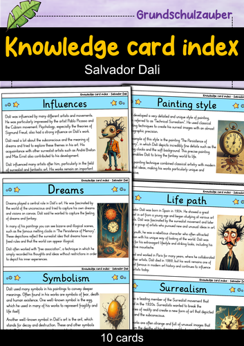 Salvador Dalí - Flashcards | Art | Surrealism | Key Works & Legacy ...
