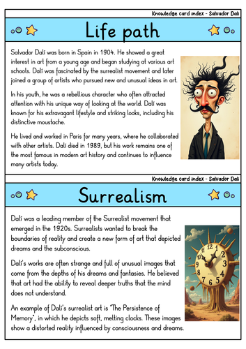 Salvador Dalí - Flashcards | Art | Surrealism | Key Works & Legacy ...