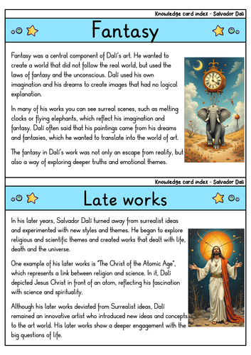 Salvador Dalí - Flashcards | Art | Surrealism | Key Works & Legacy ...