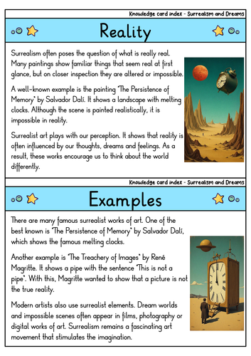 Surrealism & Dreams - Flashcards | Art | Movement | Key Concepts ...