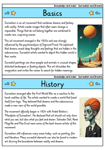Surrealism & Dreams - Flashcards | Art | Movement | Key Concepts ...