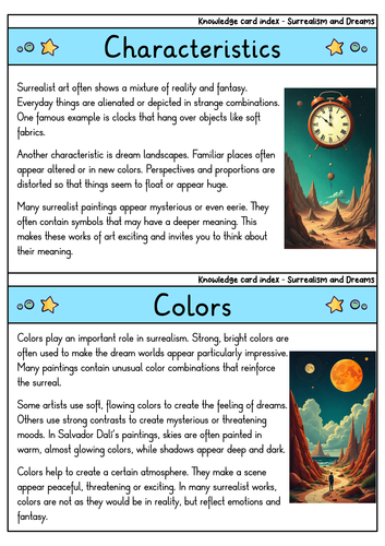 Surrealism & Dreams - Flashcards | Art | Movement | Key Concepts ...